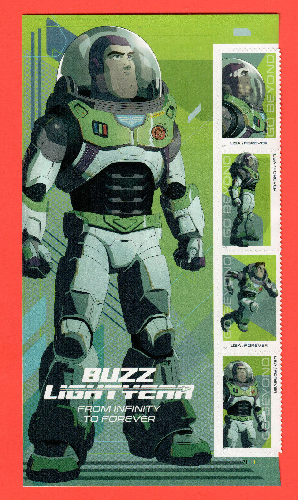5709-12 Go Beyond Buzz Lightyear (Header Strip) MNH | United States ...