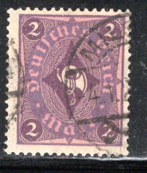 Germany Reich Scott # 177, used, variation, experts h/s, Mi # 191 I ...