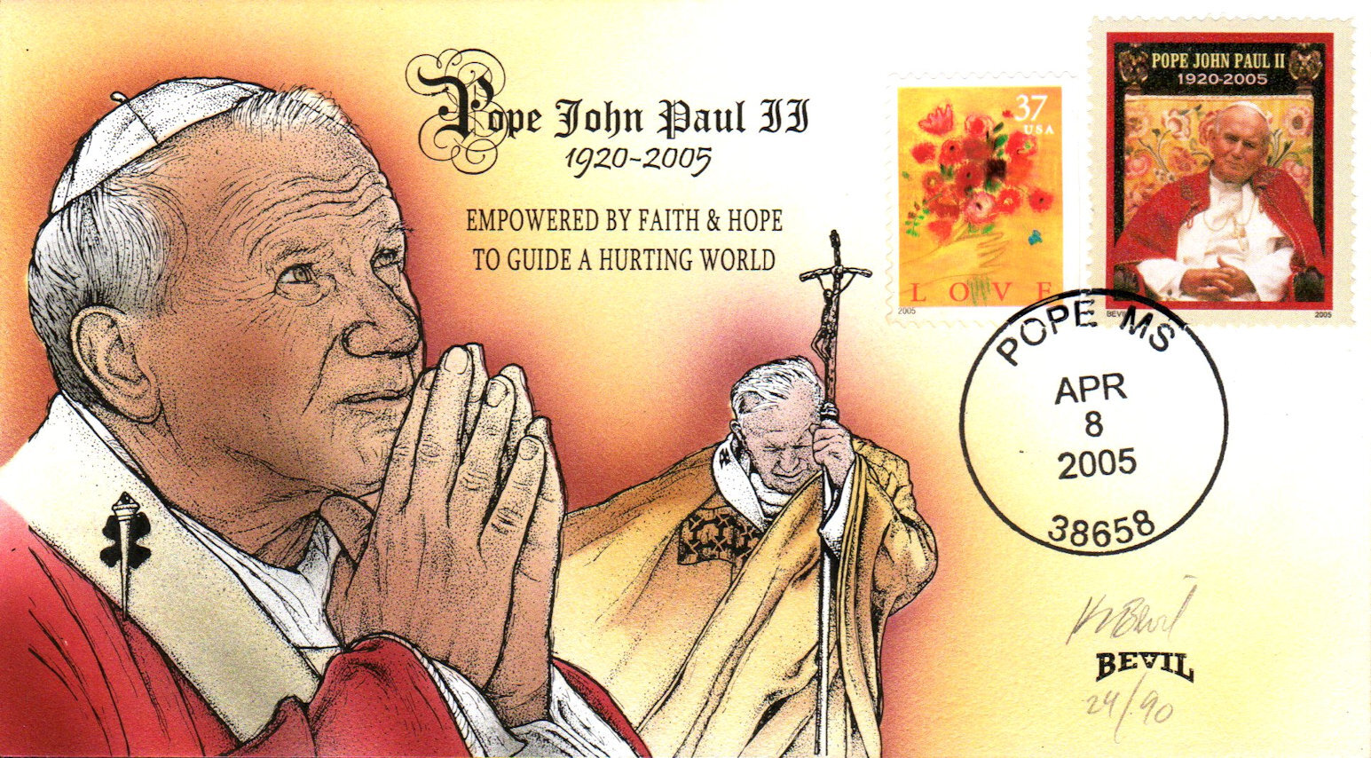 Pope John Paul II Funeral Bevil Event Cover | United States, Stamp ...
