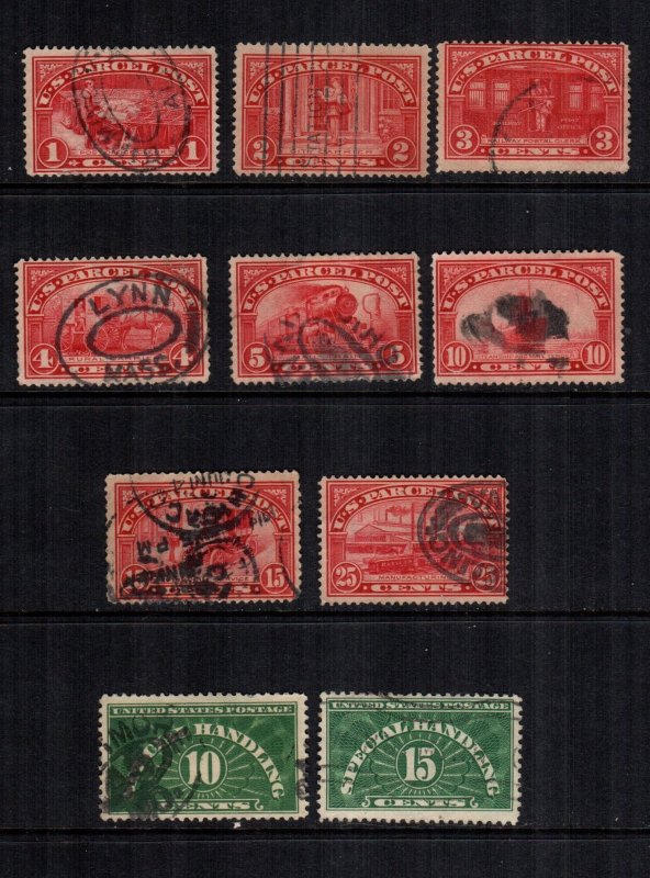 US 10 used parcel post stamps cat $40.00 | United States, General Issue ...