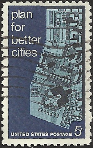 # 1333 Used Urban Planning | United States, General Issue Stamp / HipStamp