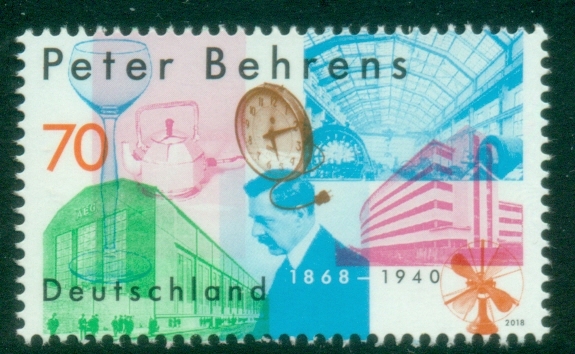 Germany 2018 The 150th Anniversary of the Birth of Peter Behrens, 1868 ...