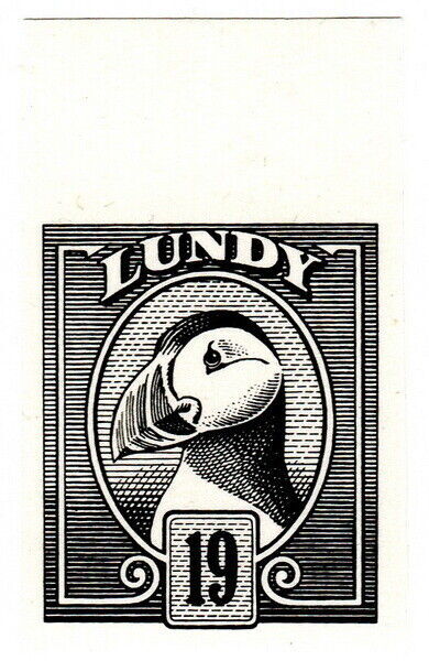 (I.B) Cinderella Collection : Lundy Puffin 19p (unadopted colour trial ...