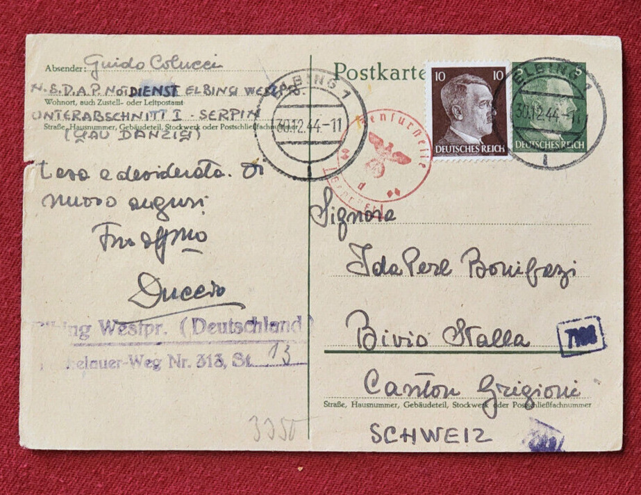 WWII WW2 Nazi Germany Third Reich Italian soldiers postcard DANZIG ...