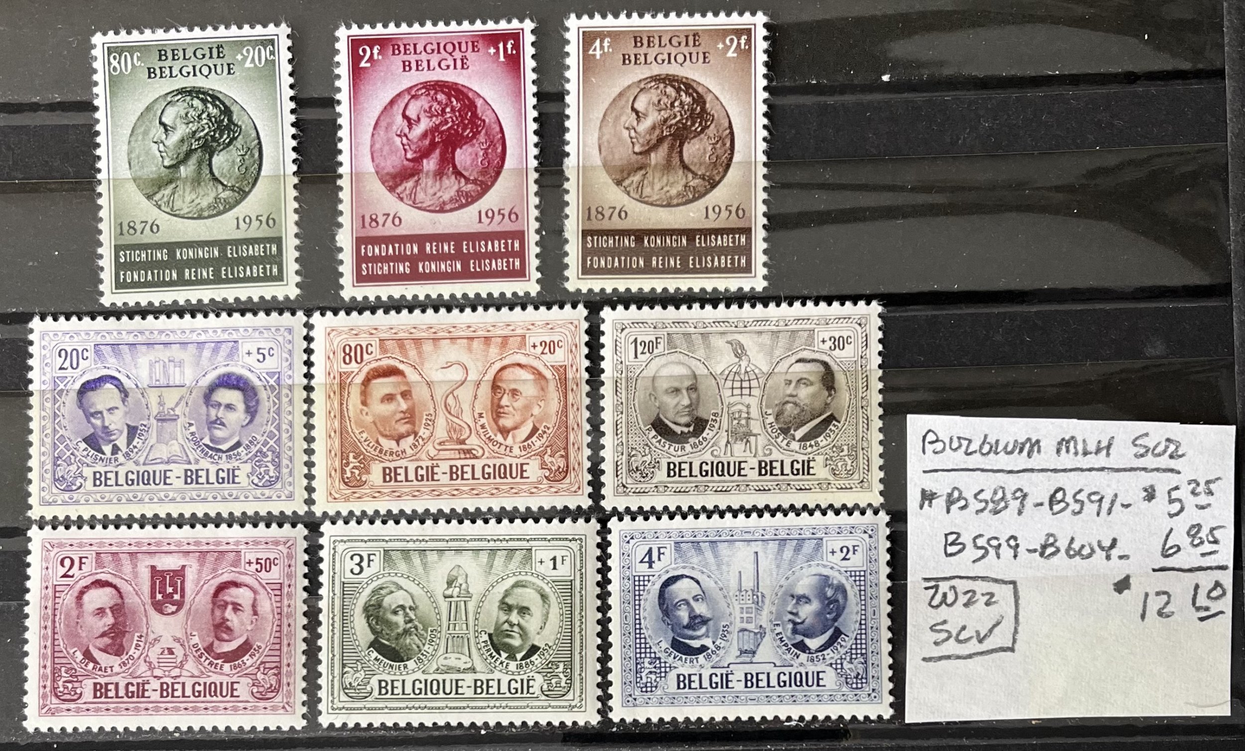 Belgium Selection #B589//B604- SCV=$12.10* | Europe - Belgium ...
