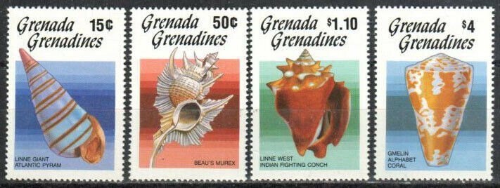 Grenada Grenadines Stamp 767-770 - Sea Shells | Caribbean - Grenada ...