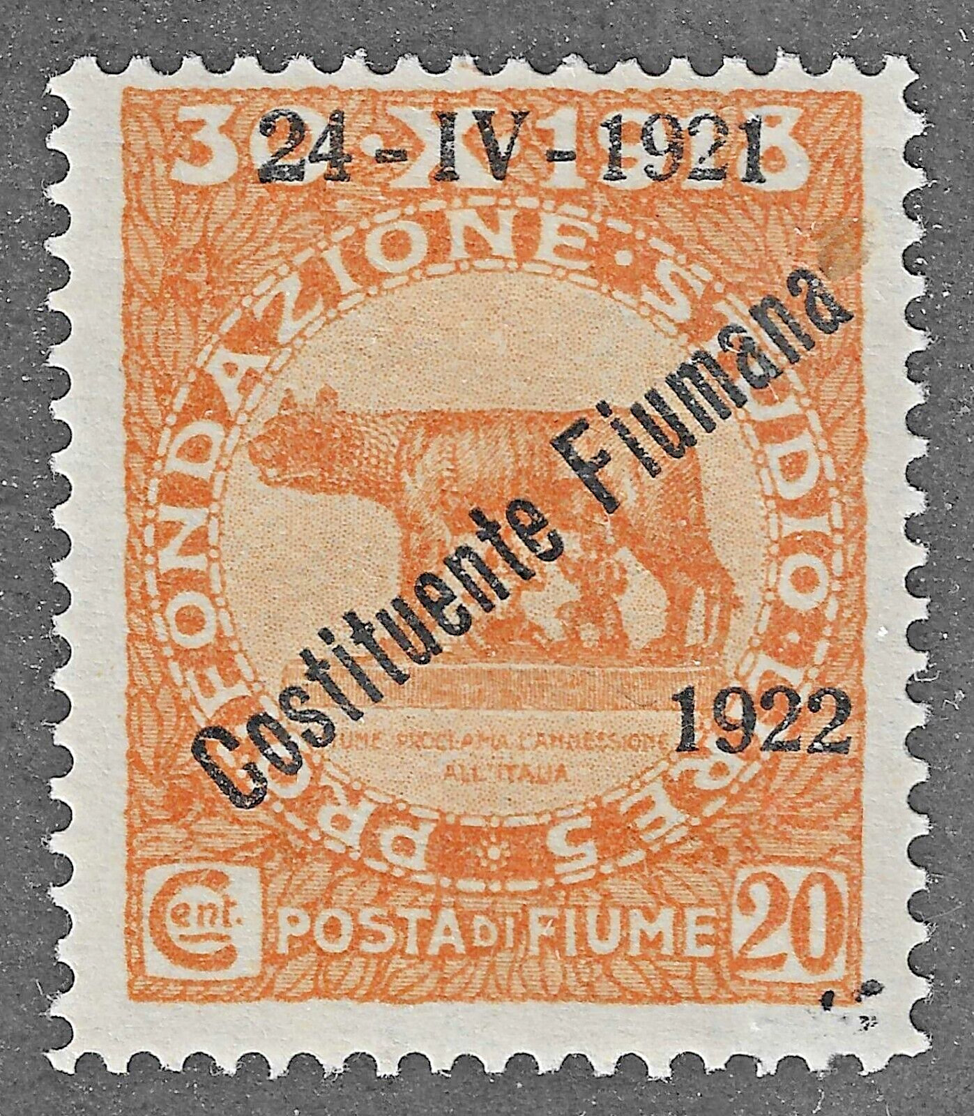 Fiume (1922) - Scott # 164, MH | Europe - Italy, General Issue Stamp ...