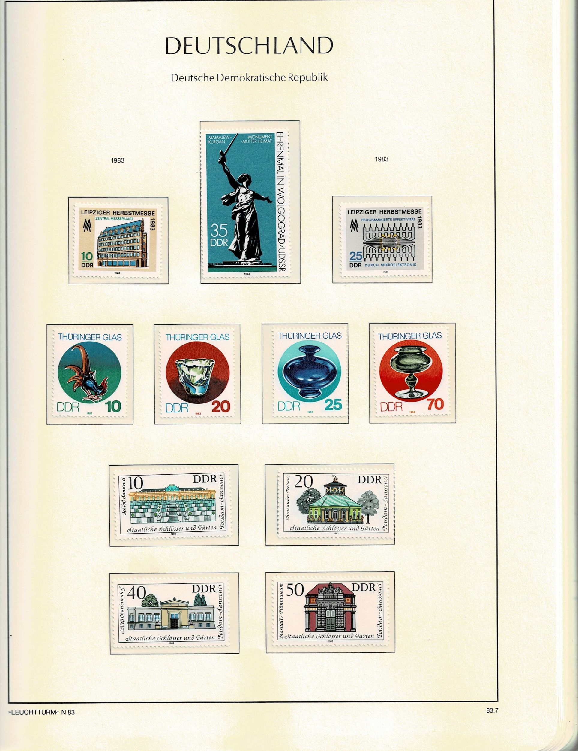 1980 – 1989 Germany DDR Collection in Red Binder | Europe - Germany ...