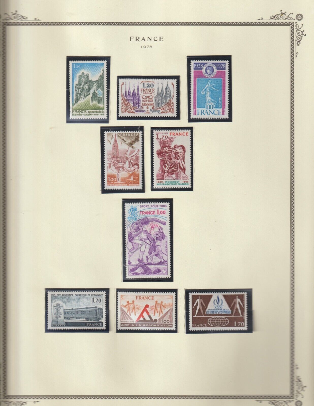 FRANCE Collection 18 Scott Pages 1978-1983 186 Used Unused ...