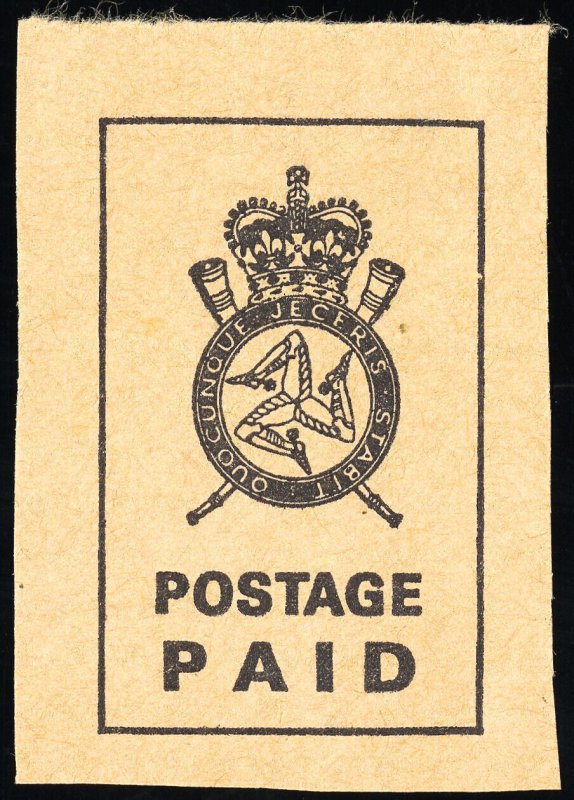 Jersey Stamps VF Postage Paid Cut Square | Great Britain, Stamp / HipStamp