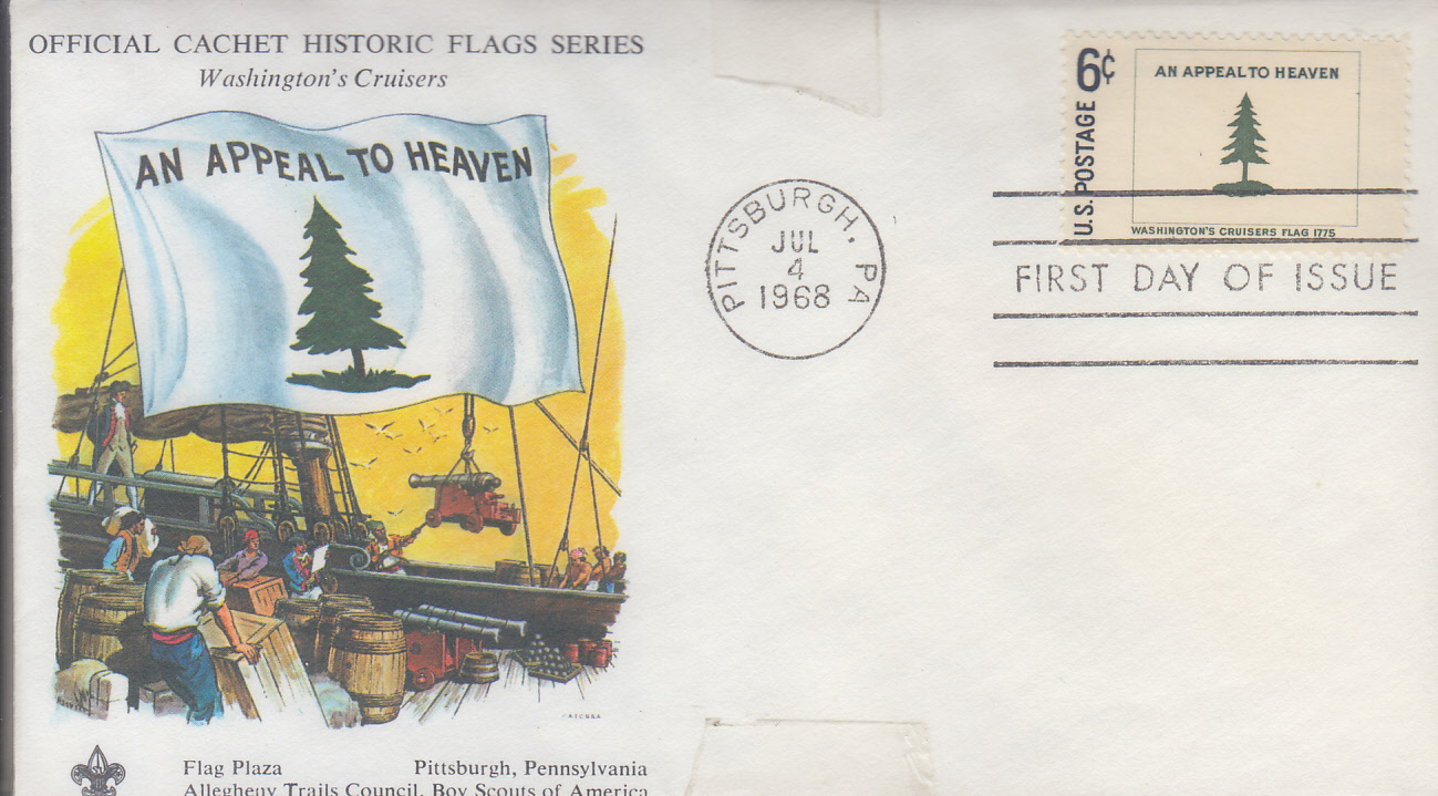 1968 United States Alleghany Trails BSA HIstoric Flags (Scott 1345-54 ...