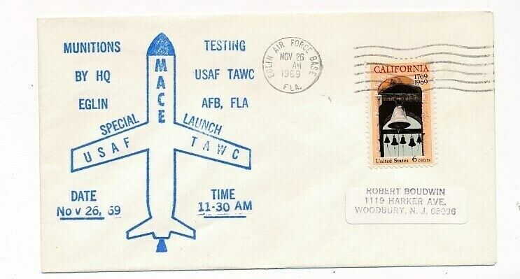 D85050 Special Launch USAF TAWC Space Cover USA 1969 | United States ...