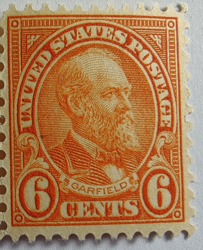 Scott #558 Single Mint Never Hinged 6 Cent Garfield Beauty Regular ...