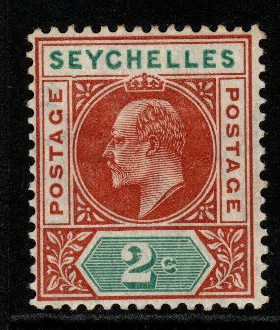 Seychelles Sg60A 1906 2c Chestnut & Green "Dented Frame" MTD Mint ...