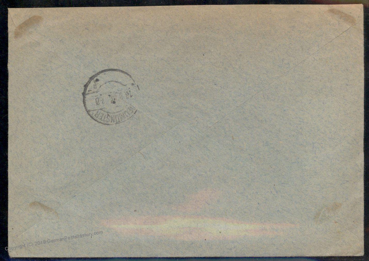 3rd Reich Germany 1944 Panzer Registered Feldpost Cover ...