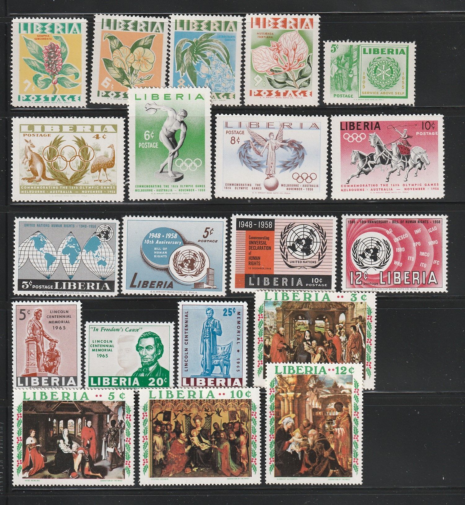 Liberia Collection A - 4 Scans - All the stamps are in the scans ...