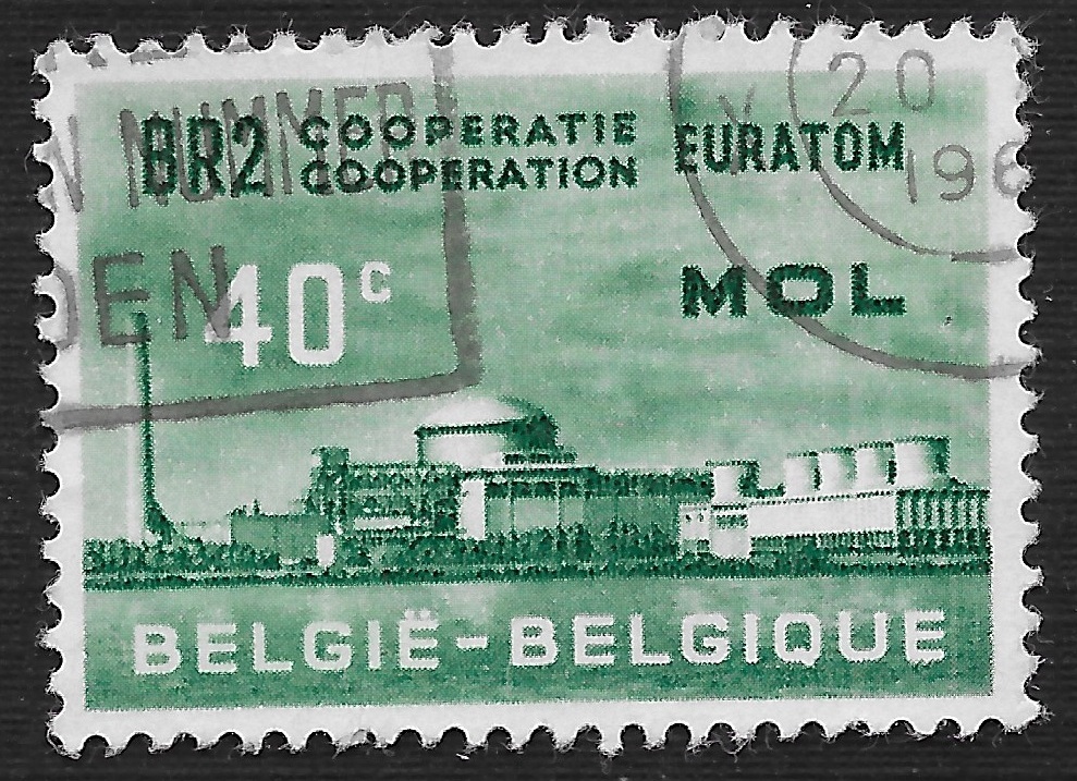 Belgium #574 40c Atomic Reactor Plant, BR2, Mol | Europe - Belgium & Colonies, General Issue ...