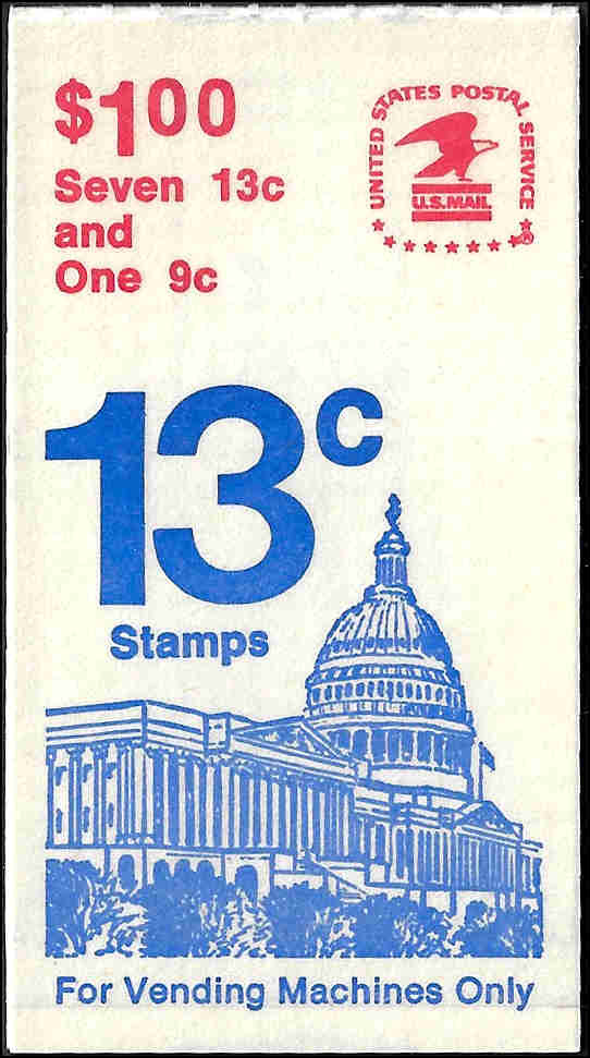 BK131 Mint,OG,NH... Booklet (1x1623a)... SCV $2.50... unexploded ...