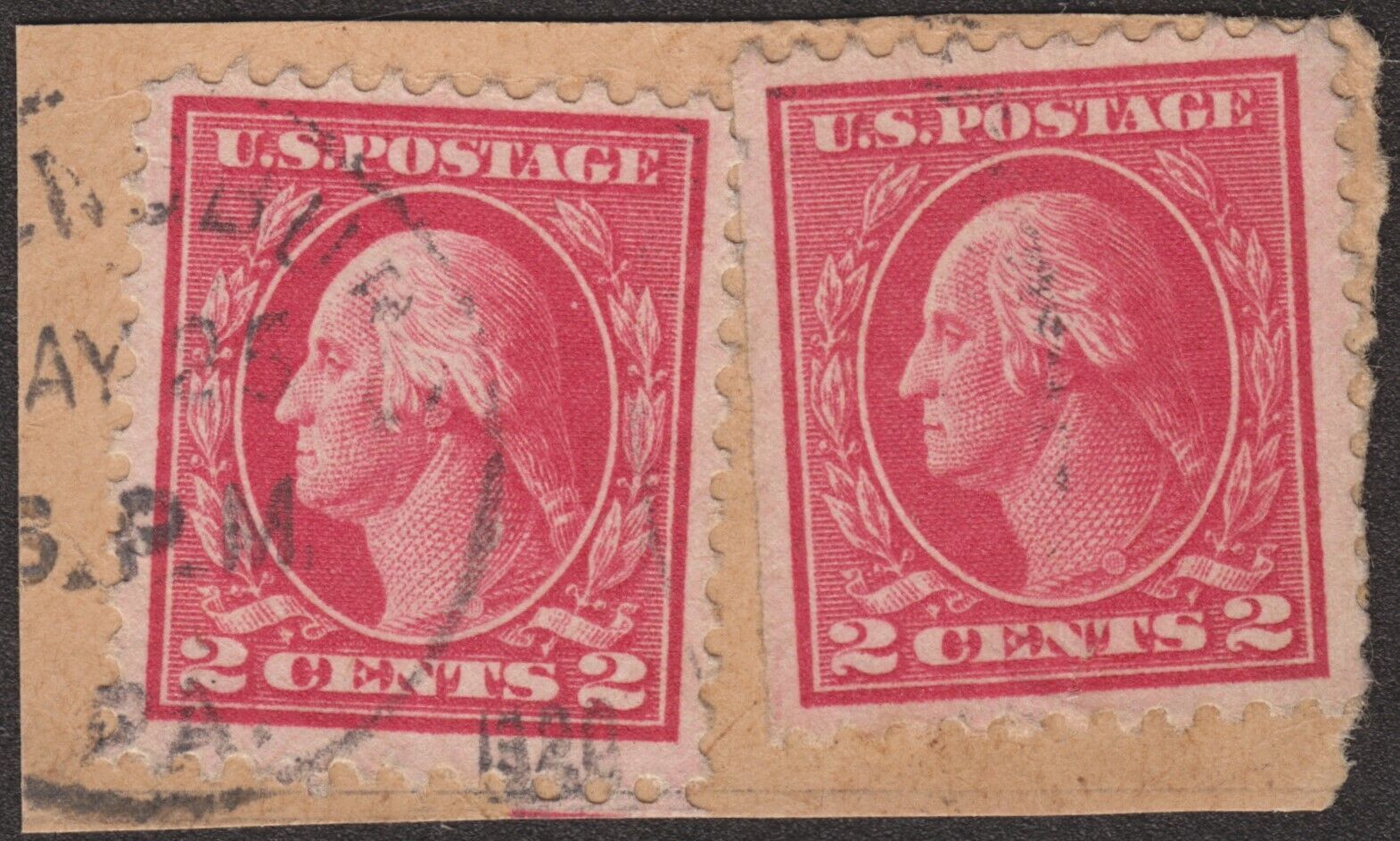 1920 #500 XF Type 1a Tied on Piece MAY 25, 1920 PA Ccl, SE @ Left ...