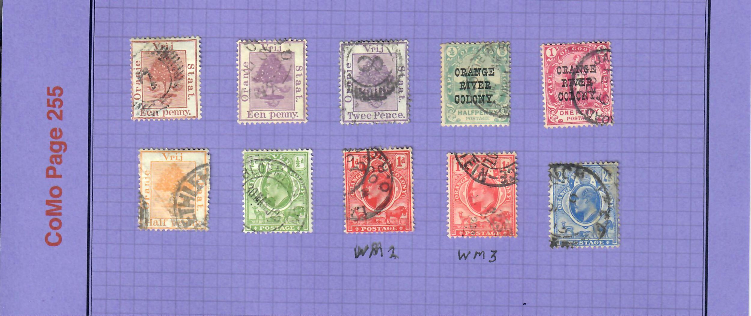 Orange River Colony Como 255 Just 20¢ for the Entire Lot. CV Totally ...