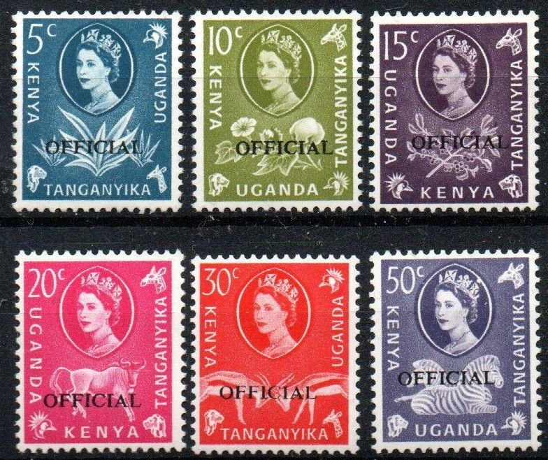 Tanganyika Sc #O13-O18 Mint Hinged | Africa - Tanzania, Officials Stamp ...