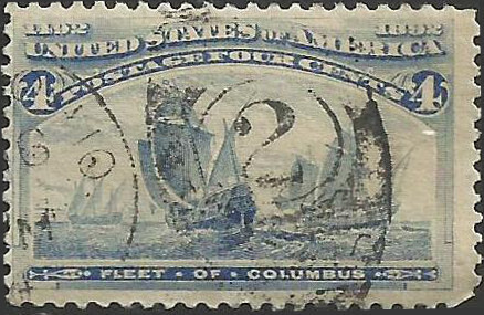 # 233 Ultramarine Used Fleet Of Columbus | United States, General Issue ...