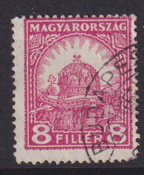 Hungary #408 used 1926 crown of St. Stephen 8f | Europe - Hungary ...