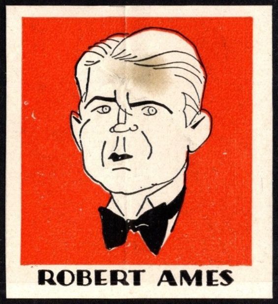 Vintage US Poster Stamp Robert Ames (1889–1931) Magazine Cut Out ...