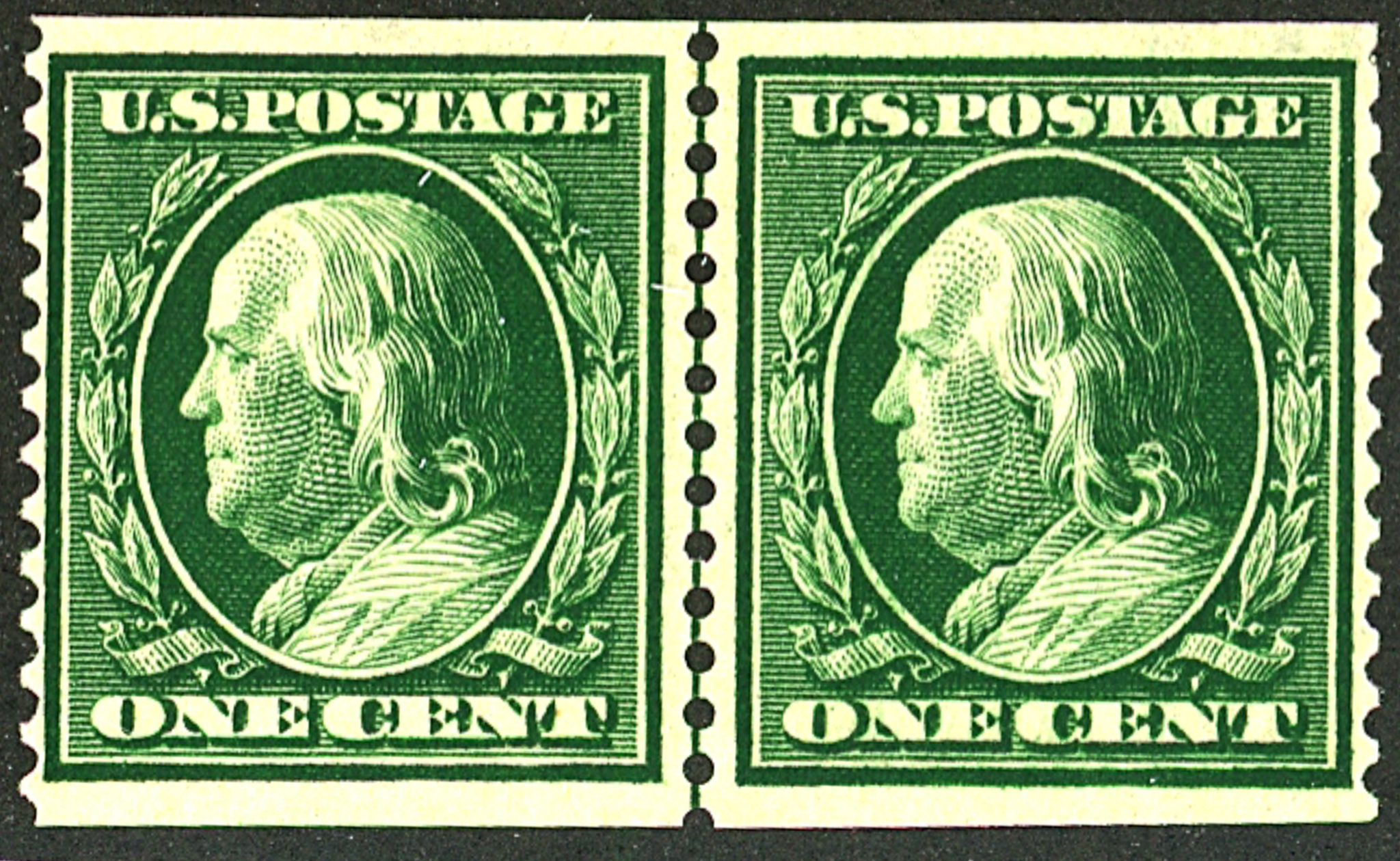 U.S. #352 Mint Line Pair OG HR | United States, General Issue Stamp ...