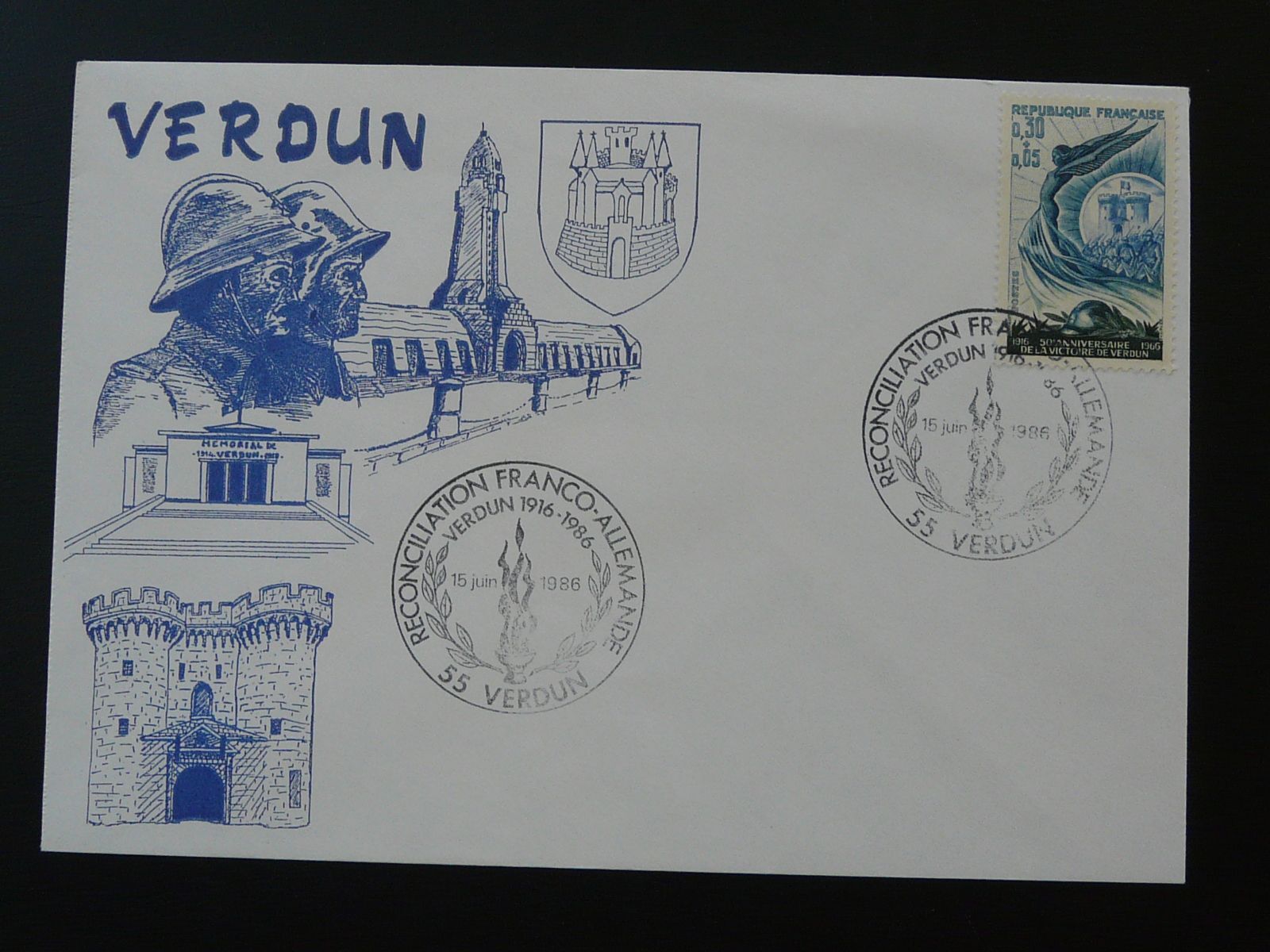 world war I ww1 Verdun commemorative cover France 1986 | Europe ...