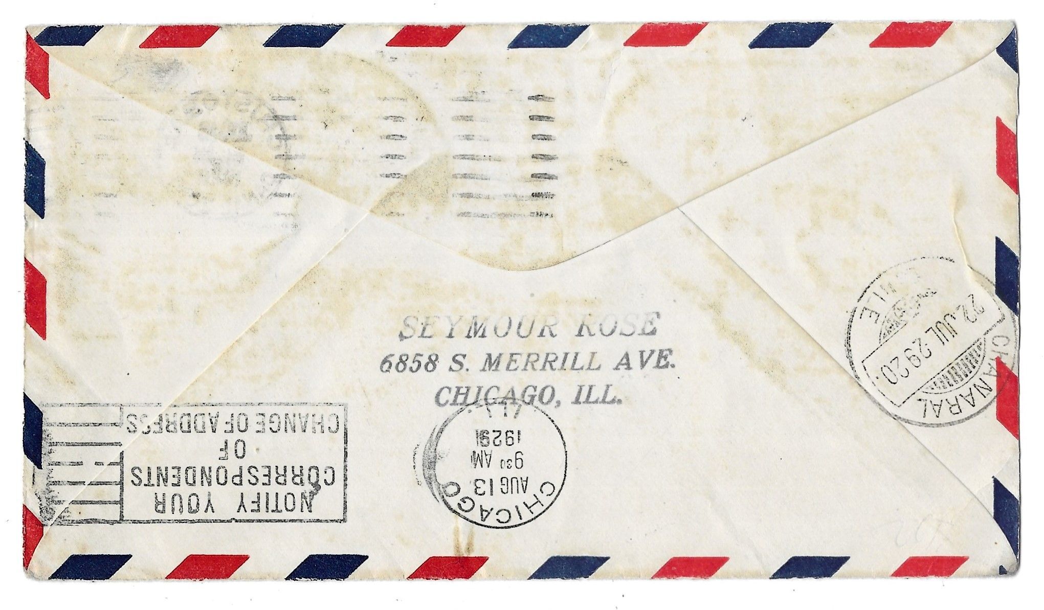 Cristobal, Canal Zone to Chile 1929 FAM 9 First Flight Cover Scott C1 ...