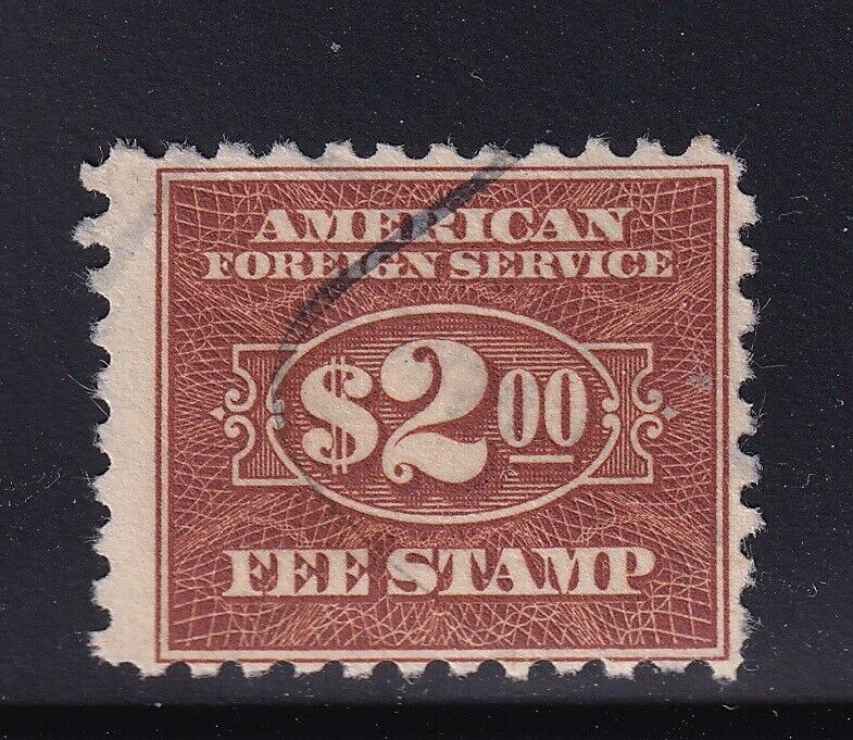 RK28 F-VF used consular revenue stamp with nice color cv $ 125 ! see ...