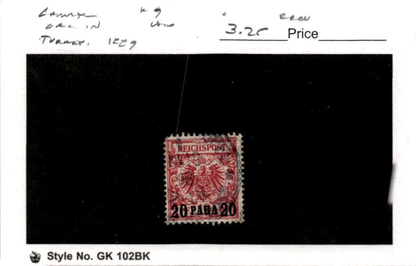 Germany Offices Turkey, Postage Stamp, #9 Used, 1889 (AB) | Europe ...