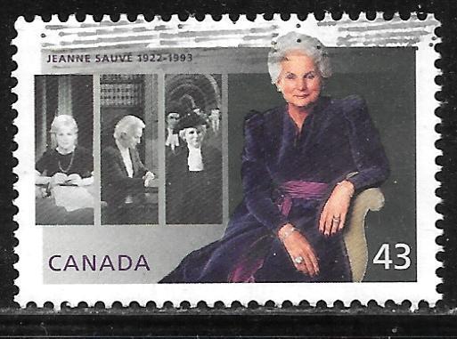 Canada 1509: 43c Jeanne Mathilde Sauve, single, used, VF | Canada ...