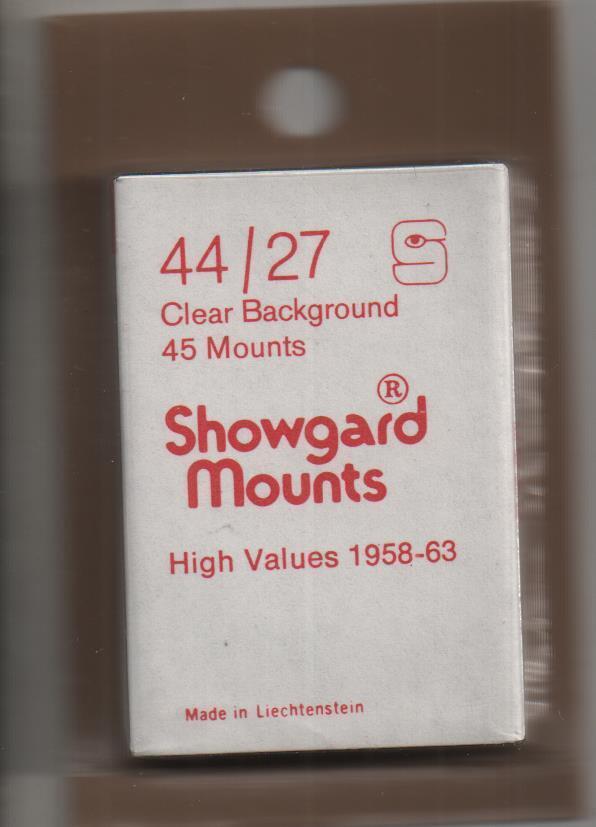 Showgard Stamp Mounts Gard - Black and Clear - Choice of styles and ...