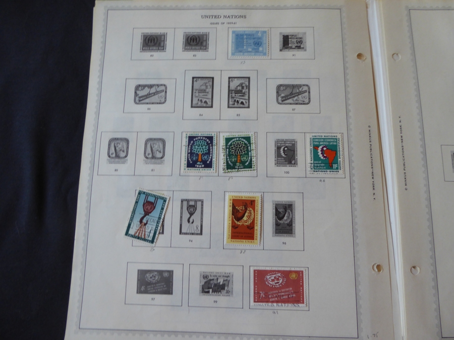 United Nations to 1988 Stamp Collection on Album Pages | Worldwide ...