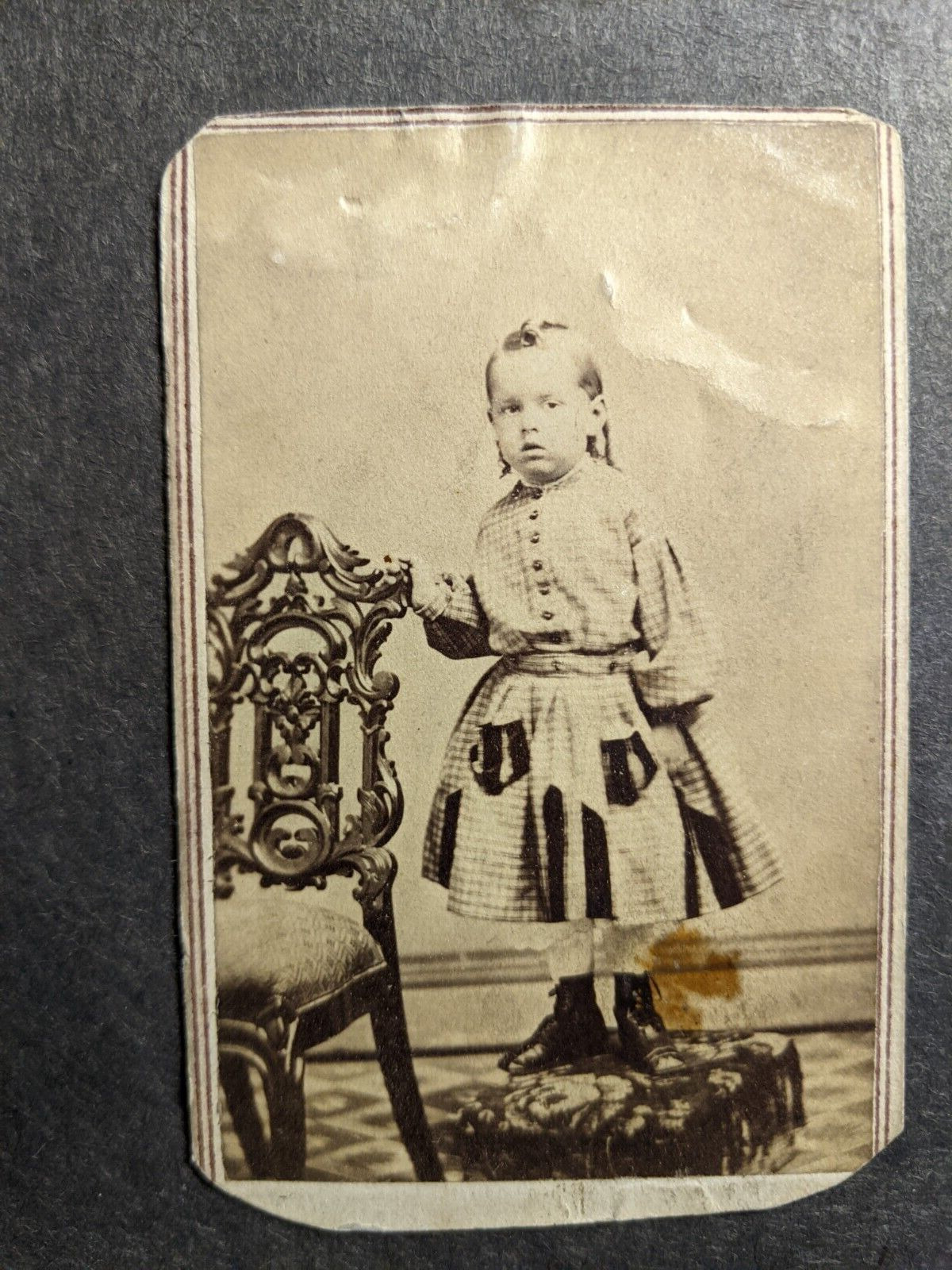 1860's SMALL CHILD 2" X 3 1/2" Postal History Cover WARD & COOK ...