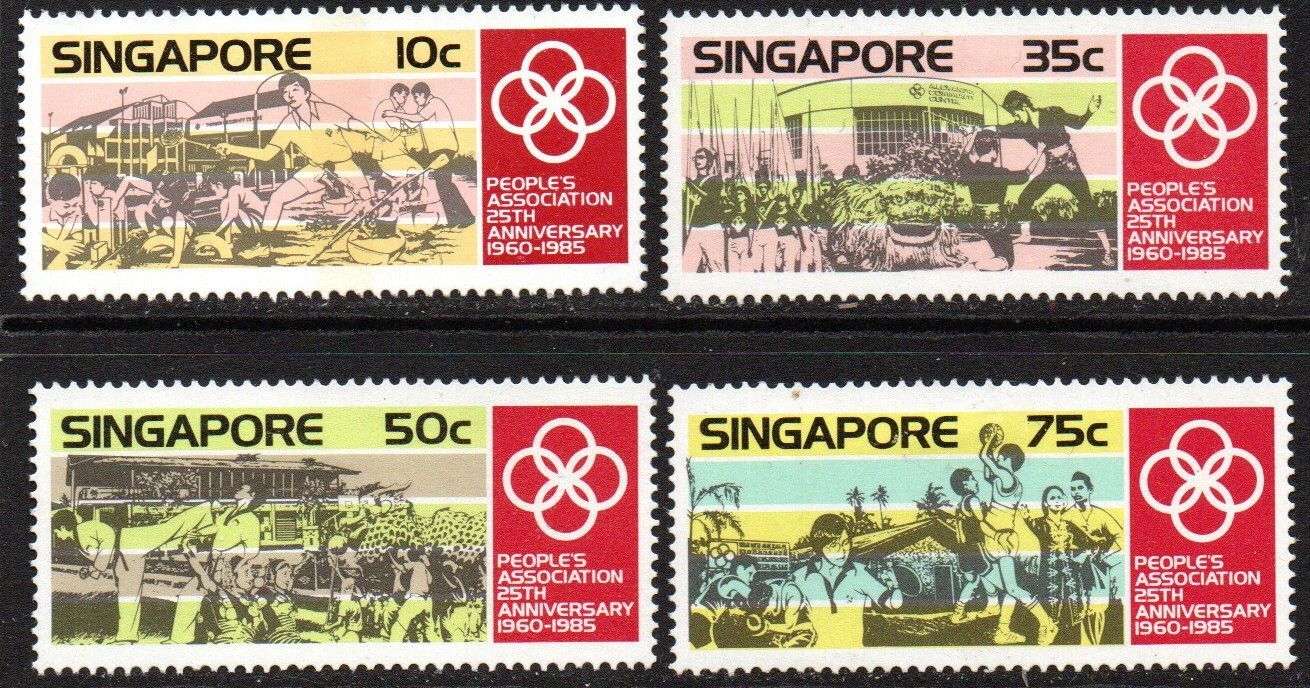 Singapore Sc #465-468 Mint Hinged | Asia - Singapore, General Issue ...