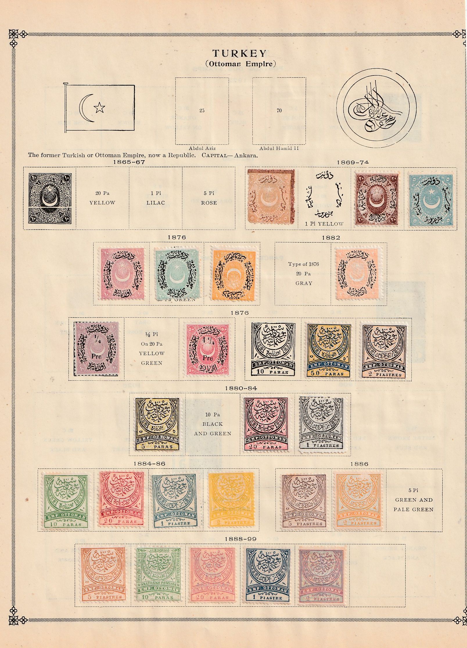 Turkey Collection A - 5 Scans - All the stamps are in the scans ...