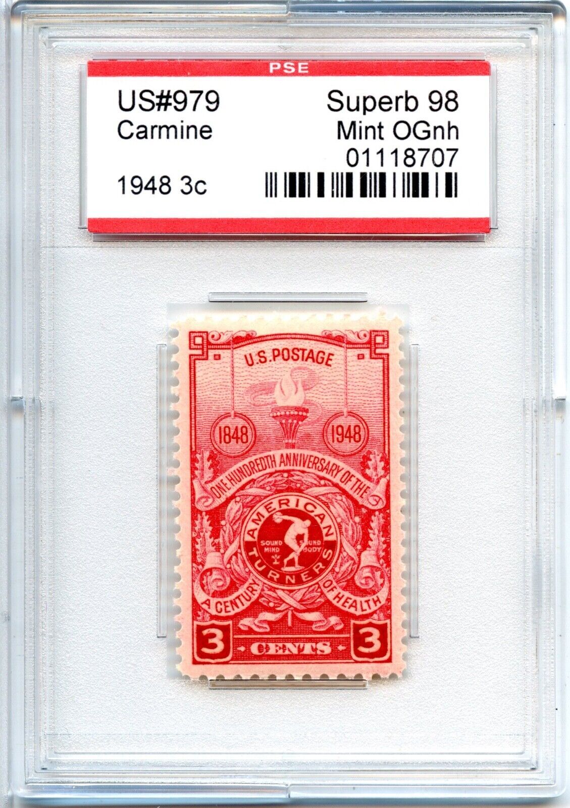 US Scott #979 Mint-Superb-Og-Nh Graded 98 PSE Slab SMQ $55 (7/24/24 GP ...