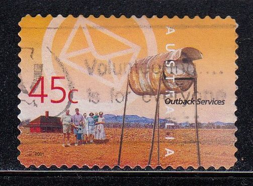 Australia 2001 Sc#1970 Outback Family and Mail Box Used | Australia ...