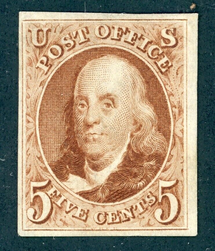 Scott #3 Mint NO GUM Very Fine Slight Offset on Reverse AK 11/22/23 ...