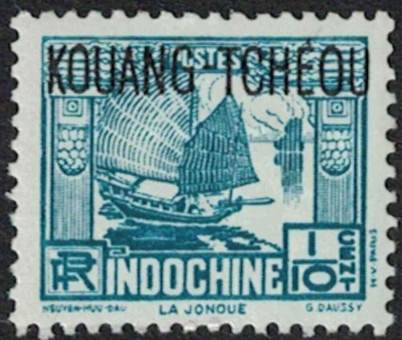 1937 KOUANG TCHEOU / FRENCH INDOCHINA Stamp - Overprint, 1/10c F21 ...