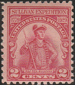 # 657 Mint Hinged Carmine Rose Sullivan Expedition | United States ...
