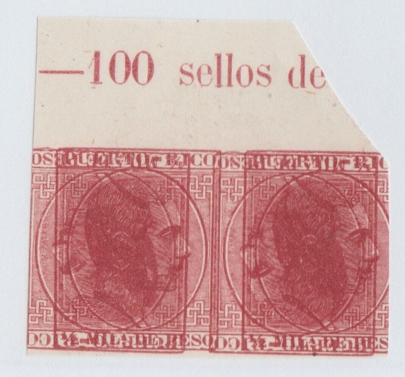 Puerto Rico Spain USA Postal or revenue stamp 11-21-22- Printer's Waste ...