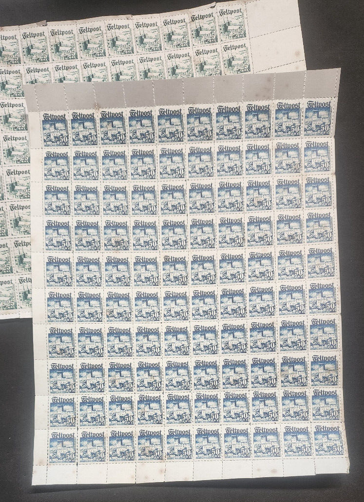 WW2 WWII Nazi German Third Reich DNSAP DANISH LEGION Feldpost sheets ...