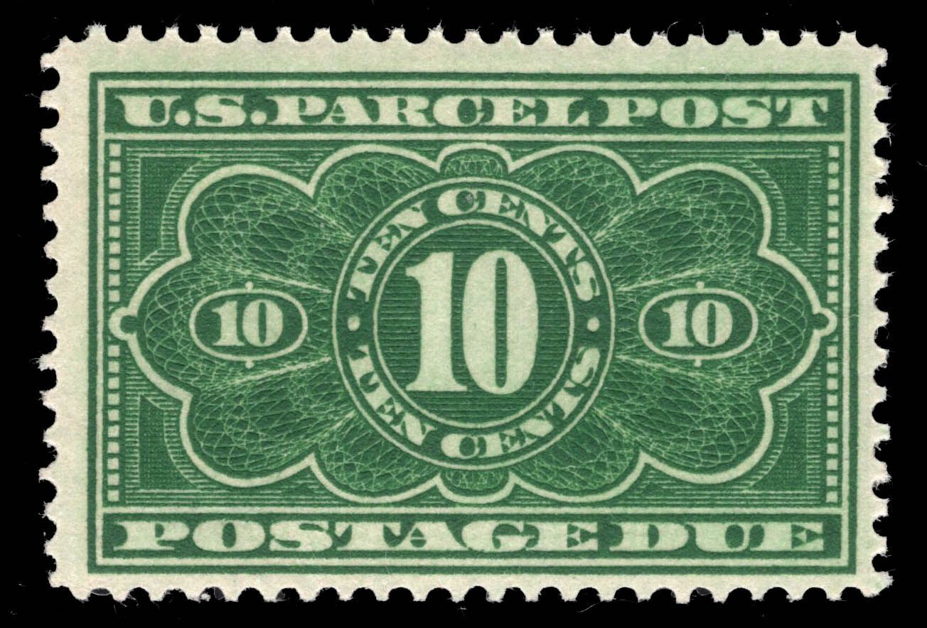 US Stamps # JQ4 Parcel DUE Mint OG NH Post Office Fresh CAT. $290 LOT ...