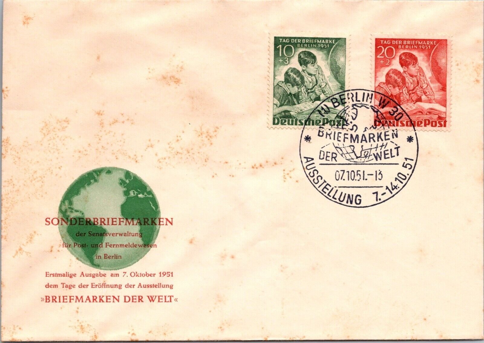 Germany 1951 -Stamps Of The World - Berlin - F76503 | Europe - Germany ...