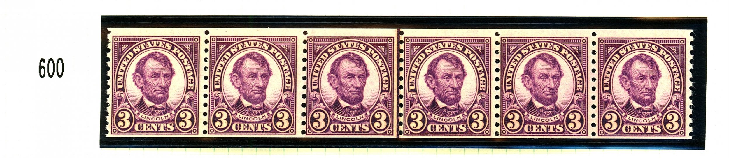 U.S. #600 Mint Strip of 6 OG NH | United States, General Issue Stamp ...