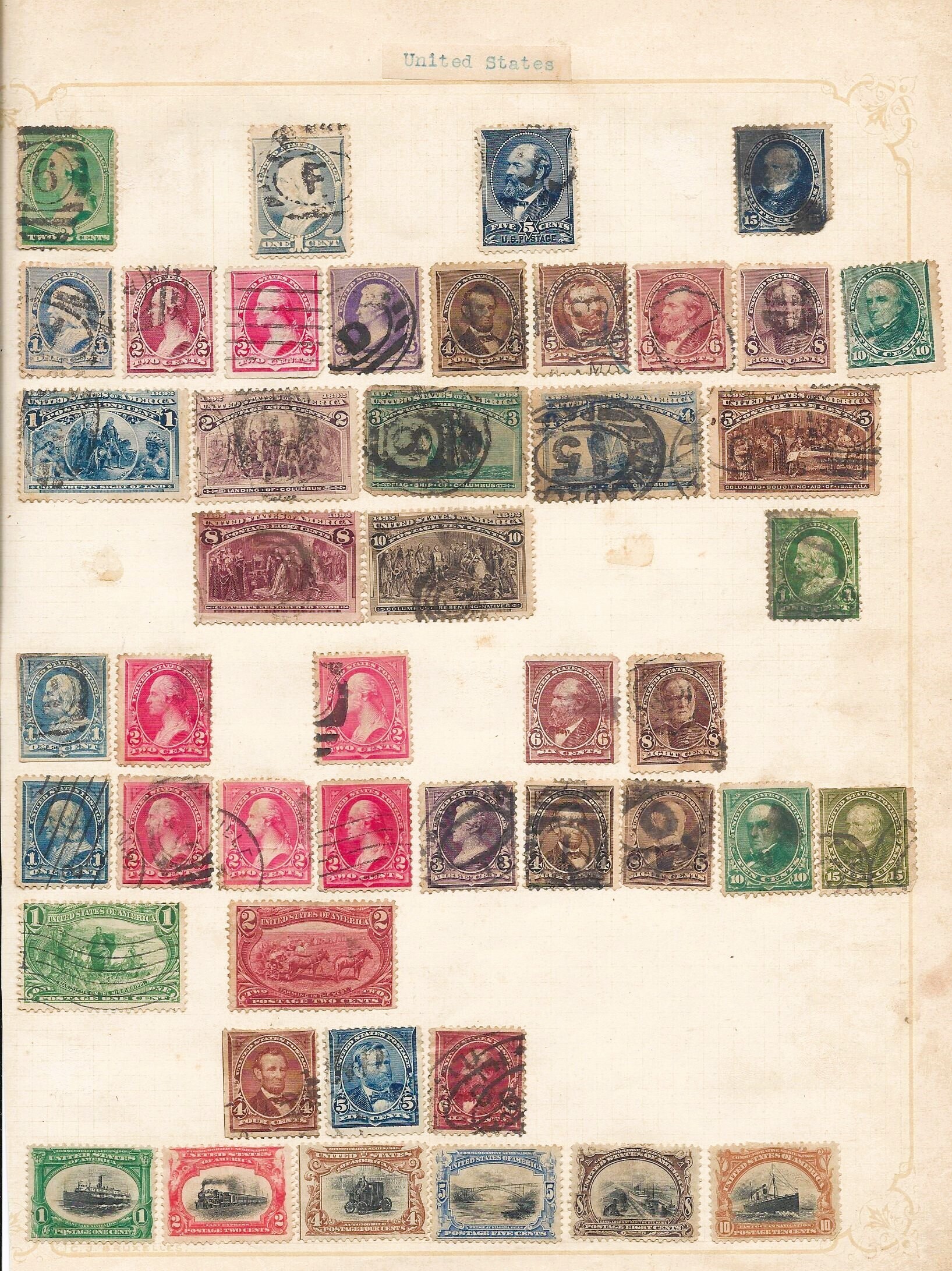 United States 48 classic stamps - Check Scan - Hi SCV$$$$ | United ...